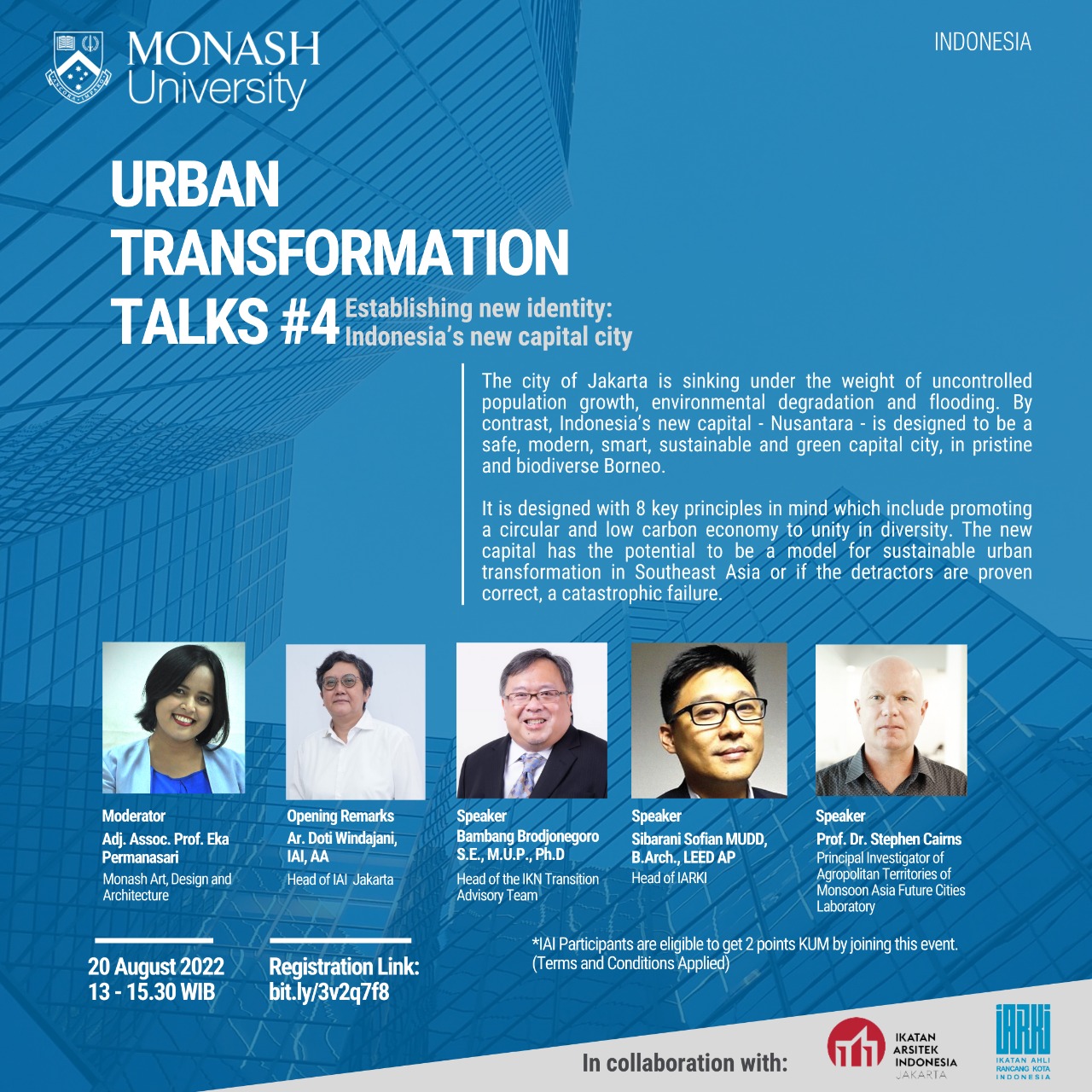 Urban Transformation Talks - Monash University, Indonesia